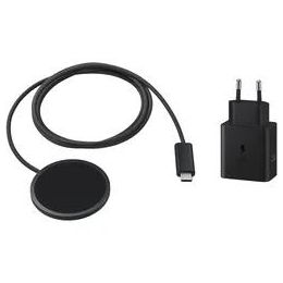 Samsung Wireless Charger "Magnet Wireless Charger 25 W mit Schnellladeadapter", schwarz gray, B:11,4cm H:4,5cm T:15cm, Ladeger&auml;te
