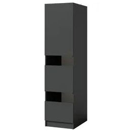 W&auml;scheschrank BASIC BY BALCULINA "Washhome B/T/H 50x200x68 cm", anthrazitfarben, B:50cm H:200cm T:68cm, FSC-zertifizierter Holzwerkstoff, Schr&auml;nke, Breite 50cm, h&ouml;henverstellbare Metallf&uuml;&szlig;e
