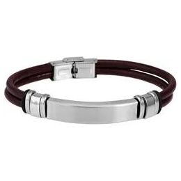Adelia&acute;s Armband ADELIA ́S "Herren Armband aus Leder 21 cm", braun, Armb&auml;nder, Herren, 21cm, Leder, Armband, Ideal als Geschenk &ndash; dezent und elegant