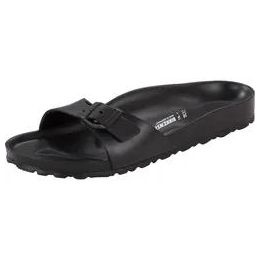 Sandale Birkenstock "Madrid", Damen, Gr. 38, schwarz, Obermaterial: 100% Sonstiges Material (Ananasfaser) AM_PF ., Schuhe Sandale