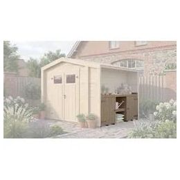 Pflanztisch Weka "optionale Erweiterung f&uuml;r Gartenhaus Killarney", naturbelassen, B:235cm H:109cm T:50cm, Tische, verschiedene Farben und Gr&ouml;&szlig;en