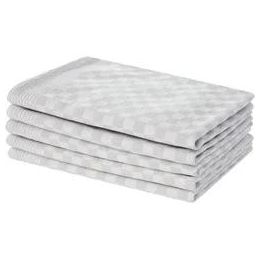 Geschirrtuch OTTO HOME "Keersten", grau, B:50cm L:70cm, Geschirrt&uuml;cher, Geschirrtuch, Grubentuch, 100 % Baumwolle, 5er-Set, 70 &times; 50 cm, Attraktives Design