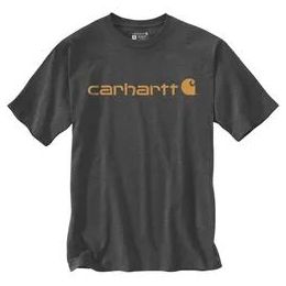 T-Shirt Carhartt "Logo dunkle", Herren, Gr. XS, grau (dunkelgrau), Obermaterial: 60% Baumwolle CO. 40% Polyester PES., Shirts T-Shirt