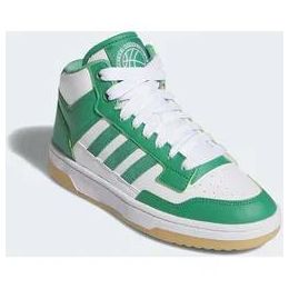 Sneaker Adidas SPORTSWEAR "RAPID COURT MID", M&auml;dchen, Gr. 38, cloud wei&szlig;, court gr&uuml;n, gum 3, Leder, Synthetik, Schuhe Sneaker, Sneaker, Schn&uuml;rboots, Winterschuhe, f&uuml;r Kinder & Jugendliche