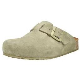 Hausschuh Haflinger "Haflinger Hausschuhe Veloursleder", Herren, Gr. 41, gr&uuml;n, Veloursleder, Schuhe Hausschuh