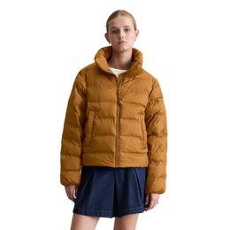 Marc O'Polo Outdoorjacke MARC O'POLO DENIM "mit wasserabweisender Oberfl&auml;che", Damen, Gr. XXS, true braun, Obermaterial: 100% Polyester; F&uuml;llung: 100% Polyester; Futter: 100% Polyester, unifarben, regular fit, elastischer Bund, Jacken Outdoorjacke