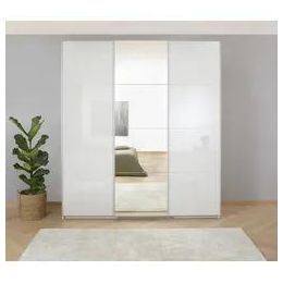 Schwebet&uuml;renschrank Rauch "Kleiderschrank Schrank Garderobe KOLUNA Hochglanz-Front und Spiegel", alpinwei&szlig;, hochglanz wei&szlig;, B:203cm H:210cm T:62cm, Holzwerkstoff, Schr&auml;nke, Schwebet&uuml;renschrank, Breiten 203/271/315/360 cm H&ouml;hen 210/229 cm MADE IN GERMANY