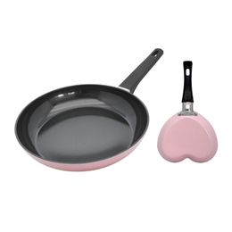 Bratpfanne ELO Basic "Basic Pfanne + Gratis Mini Herzpfanne", ros&eacute;, Pfannen, Bratpfanne, aussen ros&eacute; Silicon Polyester beschichtet