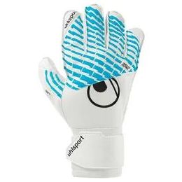 Torwarthandschuhe Uhlsport "Torwarthandschuhe FM Cybertec Soft Pro Kids", Kinder, Gr. 6, wei&szlig;, cyberblau, schwarz, Obermaterial: 81% Gummi rubber. 13% Polyester PES. 6% Nylon NY., Handschuhe