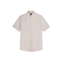 Businesshemd OLYMP "OLYMP Luxor 24/Seven, modern fit, Global Kent", Herren, Gr. 39, Normaler Arm, beige (taupe), 64% Baumwolle, 27% Polyester, 9% Elasthan, Hemden