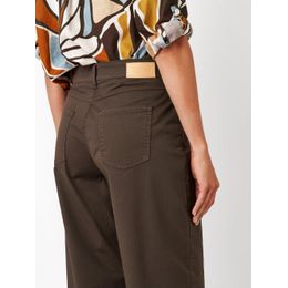 Stoffhose Toni "LIV BARREL", Damen, Gr. 36, N-Gr, schwarz braun, Web, Obermaterial: 97% Baumwolle, 3% Elasthan, unifarben, regular fit 7/8-L&auml;nge, Hosen Stoffhose, mit Stretch