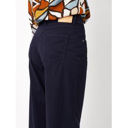 Stoffhose Toni "LIV BARREL", Damen, Gr. 42, N-Gr, dunkelblau, Web, Obermaterial: 97% Baumwolle, 3% Elasthan, unifarben, regular fit 7/8-L&auml;nge, Hosen Stoffhose, mit Stretch
