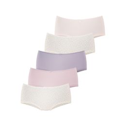Panty Vivance, Damen, Gr. 32/34, rose mix, Jersey, Obermaterial: 95% Baumwolle, 5% Elasthan, bedruckt, unifarben, k&ouml;rpernah, Unterhosen Panty, mit kleiner H&auml;kelkante