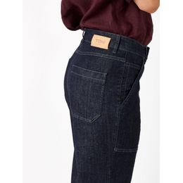 7/8-Jeans Toni, Damen, Gr. 40, N-Gr, blau rinsed, Denim/Jeans, Obermaterial: 97% Baumwolle, 3% Elasthan, unifarben, regular fit lang, Jeans, mit Stretch und im Cargo-Stil