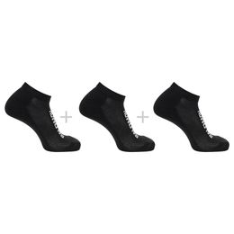 Socken Salomon "EVERYDAY LOW 3-PACK", Damen, Gr. M (39/41), schwarz, Obermaterial: 73% Baumwolle, 25% Polyamid, 2% Elasthan, Socken Socken