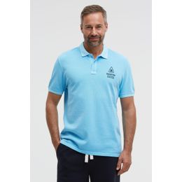 Poloshirt Gaastra, Herren, Gr. S, aquarius, Piqu&eacute;, Material: 100% Baumwolle, unifarben, regular fit normal, hoch geschlossener Ausschnitt, eingesetzt Rippb&uuml;ndchen, Shirts, mit Seitenschlitze