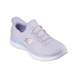 Wanderschuh Skechers "Slip-ins", Damen, Gr. 37, lila (violett), Obermaterial: 100% Synthetik synthetic., Schuhe Wanderschuh
