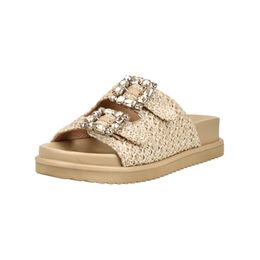 Pantolette Alma en Pena "Alma en Pena Pantoletten Lederimitat", Damen, Gr. 38, sand, Lederimitat, Schuhe Pantolette