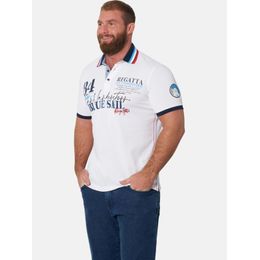 Poloshirt Jan Vanderstorm "Poloshirt ASKIL", Herren, Gr. L, wei&szlig;, Obermaterial: 100% Baumwolle CO., Shirts