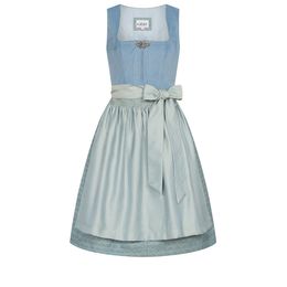 N&uuml;bler Dirndl N&Uuml;BLER "Mini Dirndl Ganja", Damen, Gr. 30, EURO, jeans, Obermaterial: 100% Polyester PES., Kleider