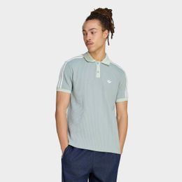 Poloshirt adidas originals "WAFFLE POLO", Herren, Gr. L, wonder sage, Obermaterial: 65% Polyester, 35% Baumwolle, normal, Shirts