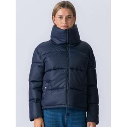 Outdoorjacke TEESHOPPEN "TEESHOPPEN Jacket Short Puffer", Damen, Gr. L, navy, Obermaterial: 100% Nylon, Jacken Outdoorjacke