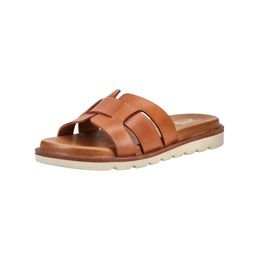 Pantolette Camel Active "Camel Active Pantoletten Nappaleder", Damen, Gr. 37, tan, Nappaleder, Schuhe Pantolette