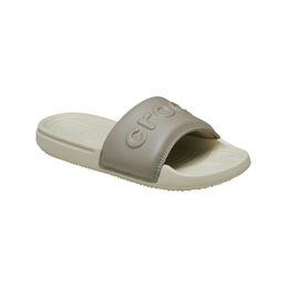 Pantolette Crocs "All Day Slide", Damen, Gr. 38, beige, Obermaterial: 50% Polyester PES. 50% Sonstiges Material (Ananasfaser) AM_PF ., Schuhe Pantolette