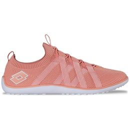 Sneaker Lotto, Herren, Gr. 36, dunkelrose, wei&szlig;, Kunstfaser, unifarben, Schuhe Sneaker, - mit extra d&uuml;nner Sohle - wie barfu&szlig;