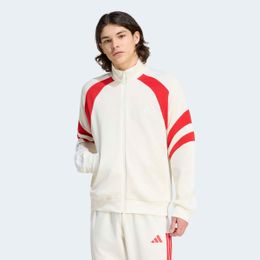 Trainingsjacke adidas Sportswear "M TIRO NP TT", Herren, Gr. L, sanftes wei&szlig;, team colleg rot, wei&szlig;, Obermaterial: 53% Baumwolle, 47% Polyester, normal, Jacken Trainingsjacke