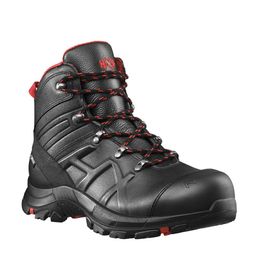 Sicherheitsschuh HAIX "Black Eagle Safety 54 mid" Gr. 10, schwarz, rot, 10, Obermaterial: 100% Nylon NY., Schuhe