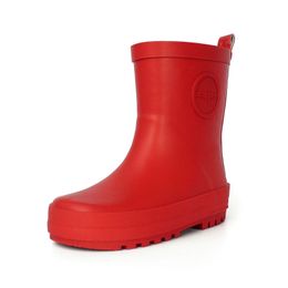 Gummistiefel Druppies "Adventure Regenstiefel", M&auml;dchen, Gr. 25, vuurrood, Obermaterial: 100% Naturkautschuk NaRubber., Schuhe Gummistiefel