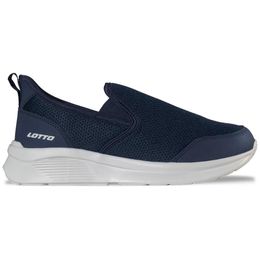Sneaker Lotto, Herren, Gr. 36, navy, l'grau, Kunstfaser, Synthetik, Mesh, Schuhe Sneaker, - besonders bequem - ohne Schn&uuml;ren