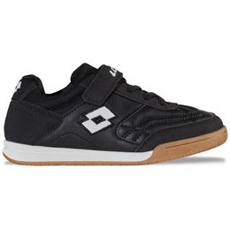 Sneaker Lotto, M&auml;dchen, Gr. 32, schwarz, wei&szlig;, Synthetik, Textil, gepflegt, Schuhe Sneaker, - in kinderfu&szlig;gerechter Passform