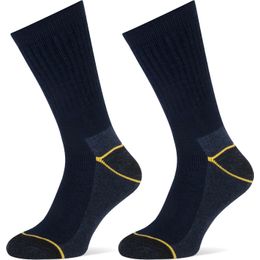 Arbeitssocken STAPP "Yellow Worker 2er Pack", Gr. 39, blau (marineblau), Obermaterial: 41% Baumwolle CO. 41% sonstige Fasern AF. 15% Polyester PES. 3% Elasthan EL., Socken