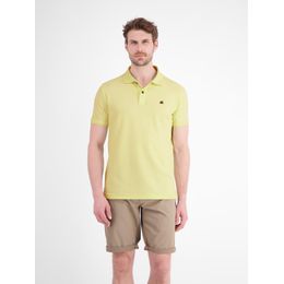 Poloshirt Lerros "Kassisches Poloshirt f&uuml;r Herren in *Cool & Dry* Piqu&eacute;qualit&auml;t", Herren, Gr. XL, lemon water, 60% Baumwolle, 40% Polyester, ohne Ausschnitt, Shirts