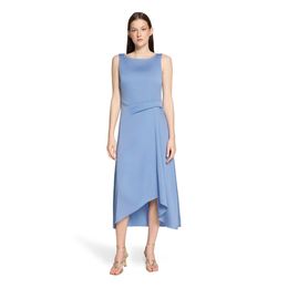 Cocktailkleid Vera Mont "Damen mit Raffung", Damen, Gr. 36, Normalgr&ouml;&szlig;en, light tourmaline, Satin, Obermaterial: 100% Polyester. Futter: 100% Polyester, ausgestellt lang, U-Boot-Ausschnitt, Kleider