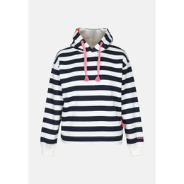 Kapuzenpullover SALZHAUT "Hoodie ADEBAAR", Damen, Gr. L, navy sanftes wei&szlig;, Obermaterial: 80% Baumwolle CO (CMIA). 20% Polyester PES., Pullover Kapuzenpullover