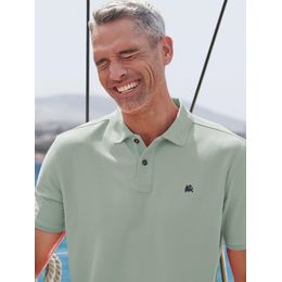 Poloshirt Lerros "Kassisches Poloshirt f&uuml;r Herren in *Cool & Dry* Piqu&eacute;qualit&auml;t", Herren, Gr. L, bay gr&uuml;n, 60% Baumwolle, 40% Polyester, ohne Ausschnitt, Shirts