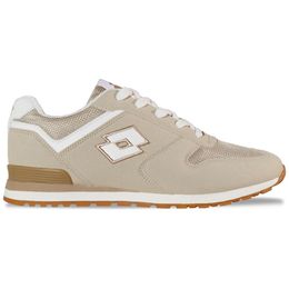 Sneaker Lotto, Herren, Gr. 36, beige, wei&szlig;, Kunstfaser, Synthetik, gepflegt, Schuhe Sneaker, - leicht und bequem