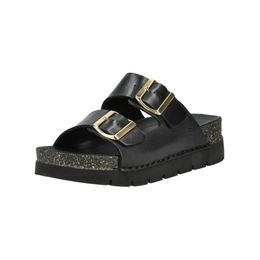 Pantolette Rohde "Rohde Pantoletten Leder", Damen, Gr. 36, schwarz, Leder, Schuhe Pantolette