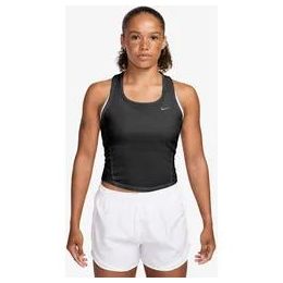 Tanktop Nike "W NK TEMPO DF CRP MESH TANK", Damen, Gr. XS, schwarz, schwarz,, Obermaterial: 80% Polyester, 20% Elasthan, normal, Rundhals, Tops Tanktop, sportliche Schnittform, f&uuml;r aktive Eins&auml;tze, mit Dri-FIT Technologie
