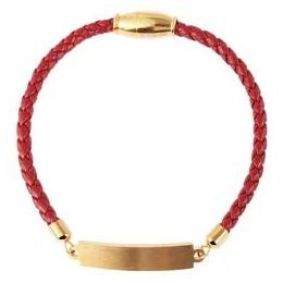 Adelia&acute;s Armreif ADELIA ́S "Damen Armband &ndash; Armreif aus Leder 17 cm", rot, Armb&auml;nder, Damen, 17cm, Leder, Armreif, Ideal als Geschenk f&uuml;r besondere Anl&auml;sse