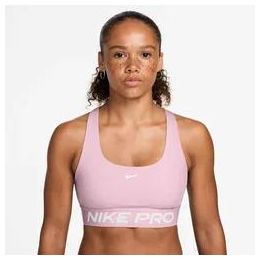 Sport-BH Nike "W NP DF 365 LS BRA", Damen, Gr. L, N-Gr, pink foam, wh, Obermaterial: 83% Polyester, 17% Elasthan, BHs Sport-BH, f&uuml;r sportliche Aktivit&auml;ten, glattes und elastisches Material