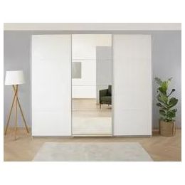 Schwebet&uuml;renschrank Rauch "Kleiderschrank Schrank Garderobe KOLUNA mit Spiegel", alpinwei&szlig;, B:271cm H:210cm T:62cm, Holzwerkstoff, Schr&auml;nke, Schwebet&uuml;renschrank, Breiten 203/271/315/360 cm H&ouml;hen 210/229 cm MADE IN GERMANY