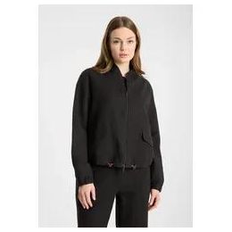 Frieda & Freddies New York Blouson FRIEDA & FREDDIES "Jacket", Damen, Gr. 34, schwarz, 65% Leinen, 35% Baumwolle, unifarben, ohne Ausschnitt, normaler Saum, Jacken Blouson