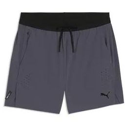 Trainingsshorts Puma "PWRMODE Shorts Herren", Herren, Gr. XL, Normalgr&ouml;&szlig;en, galactic gray, Obermaterial: 87% Polyester, 13% Elasthan. Taschenfutter: 100% Polyester. Unterer Bund: 89% Polyester, 11% Elasthan. Innere Tasche: 14% Elasthan, 86% Polyester, regular fit, Hosen