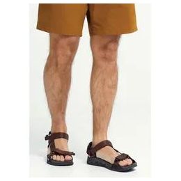 Outdoorsandale Jack Wolfskin "RIDGE SANDAL M", Herren, Gr. 42, schwarz mahogany, Synthetik, Schuhe Outdoorsandale