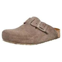 Hausschuh Haflinger "Haflinger Hausschuhe Veloursleder", Herren, Gr. 44, braun, Veloursleder, Schuhe Hausschuh