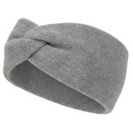 Stirnband styleBREAKER "Feinstrick Stirnband Twist Knoten", Damen, grau, Obermaterial: 100% Viskose CV., Modisch, M&uuml;tzen Stirnband